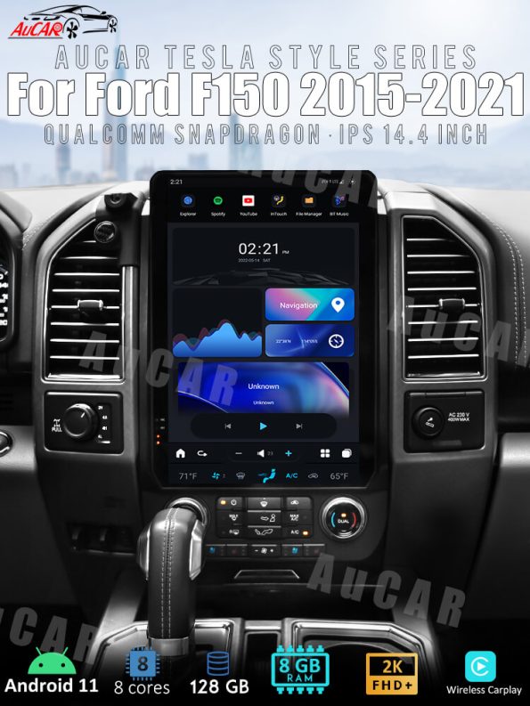 Aucar's Best Tesla Android 11 Aucar Ford F150 Android Module | Aucarauto