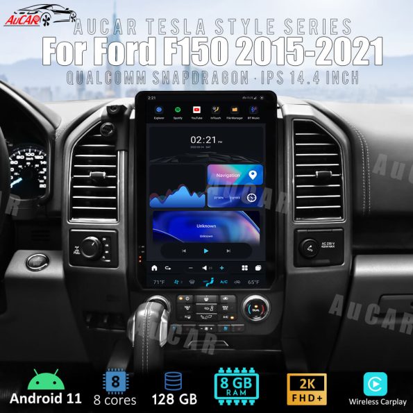 Aucar's Best Tesla Android 11 Aucar Ford F150 Android Module | Aucarauto