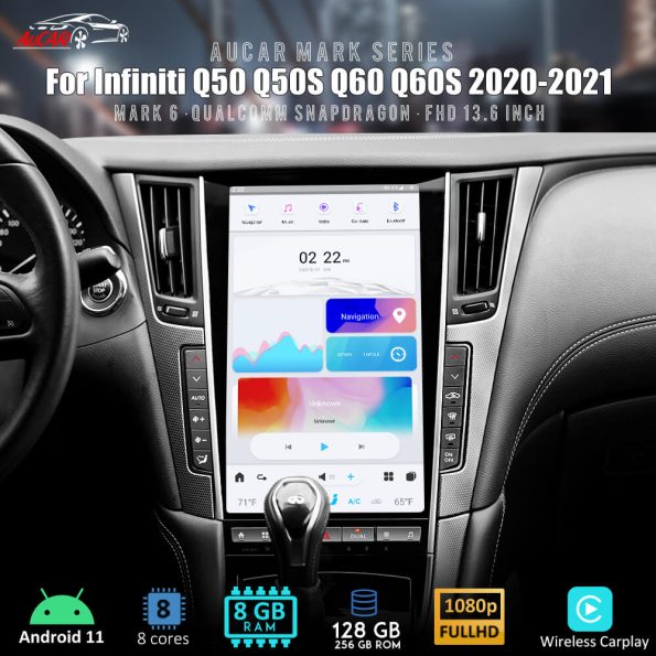 OPEN BOX Aucar's Best Tesla Android 13 Aucar Infiniti Q50 Android ...