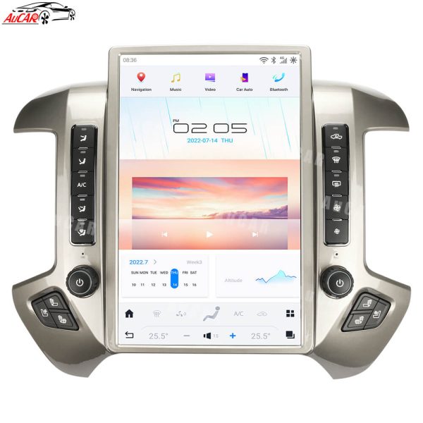 Aucar's Best Tesla Android 11 Aucar For GMC SIERRA Chevrolet Silverado ...