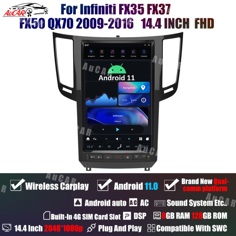 Aucar's Best Tesla Android 11 Aucar Infiniti FX35 FX37 FX50 QX70 2009 ...