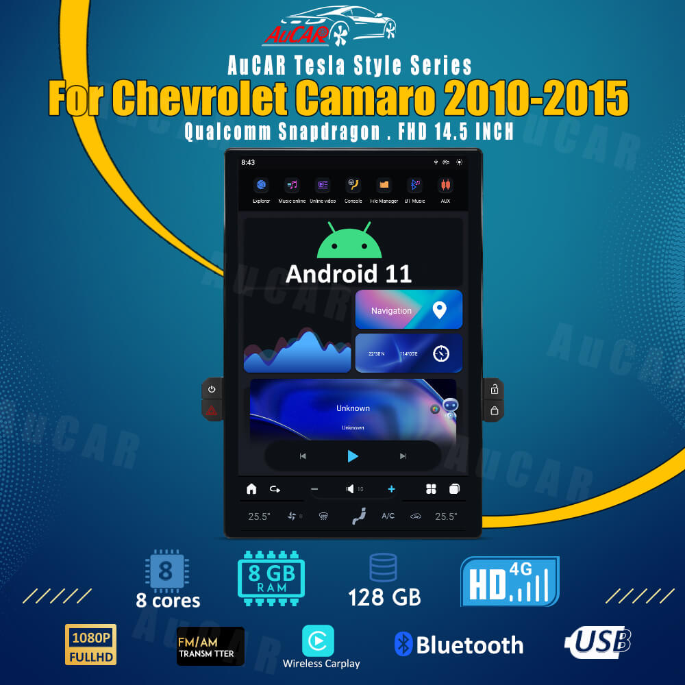 Aucar's Best Tesla Android 11 Aucar Toyota Tacoma 2005-2015 Android ...