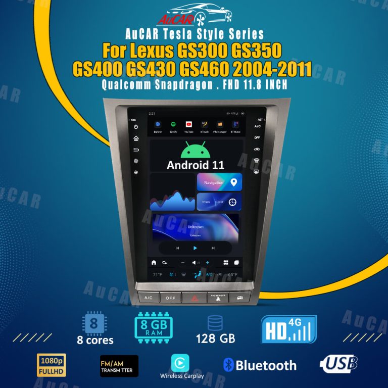 Aucar's Best Tesla Android 11 Aucar Lexus GS300 GS350 GS400 GS430 GS460 ...