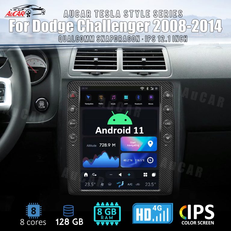 Aucar's Best Tesla Android 11 Aucar Dodge Challenger Android Module ...