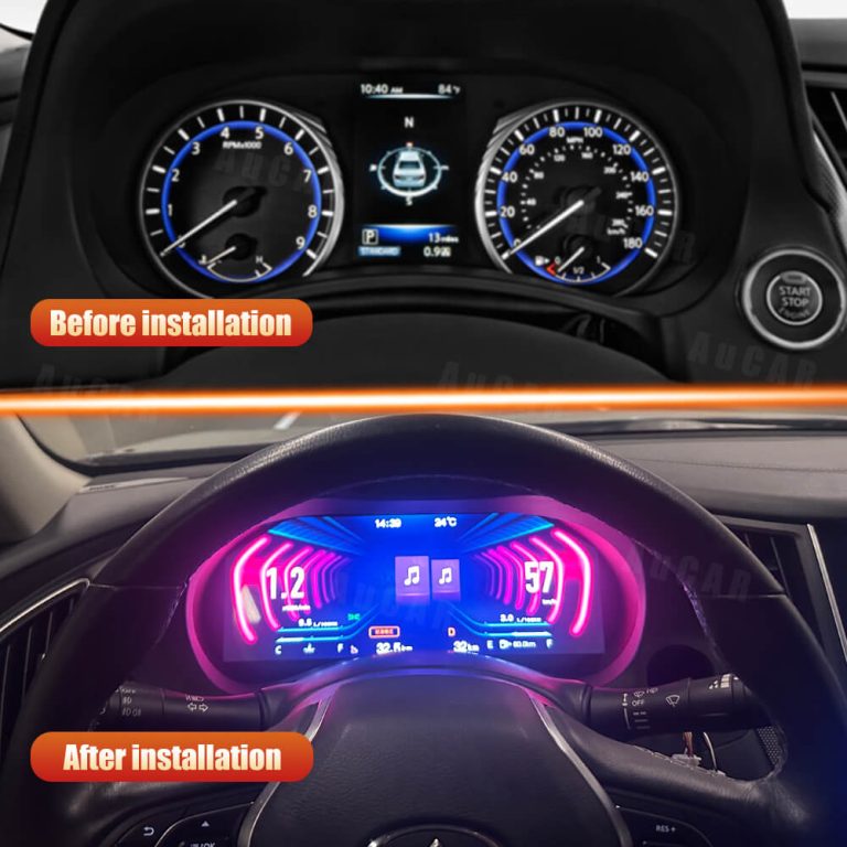 AuCAR Linux Instrument Cluster for Infiniti Q50 Q60 2014-2019 LCD ...