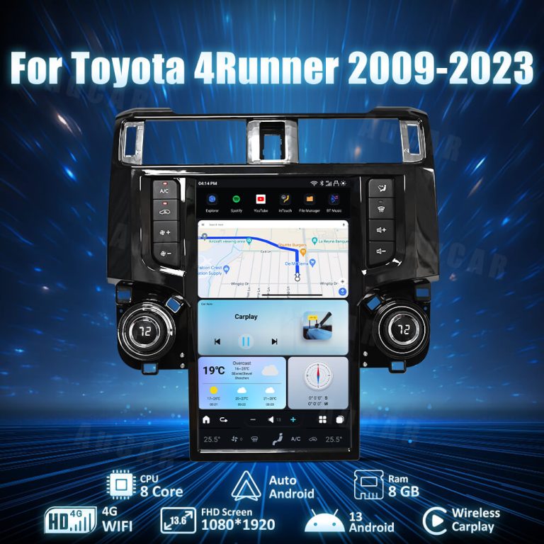 AuCAR Tesla style Android 13 13.6 inch Car Radio Multimedia GPS ...