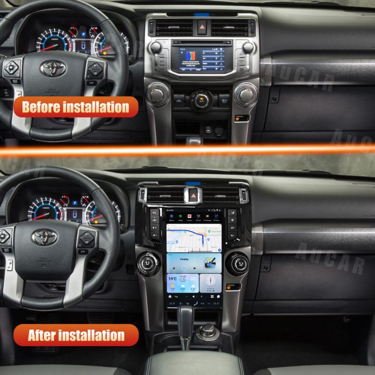 AuCAR Tesla style Android 13 13.6 inch Car Radio Multimedia GPS ...