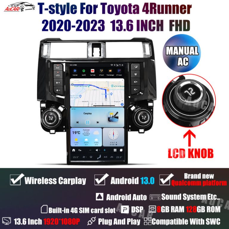 AuCAR Tesla style Android 13 13.6 inch Car Radio Multimedia GPS ...