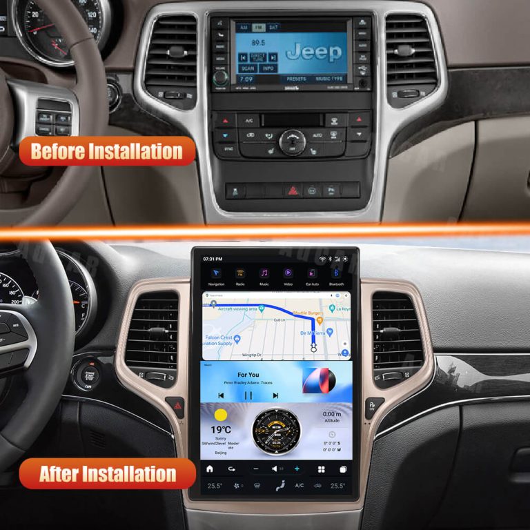 Aucar's Best Tesla Android 13 Aucar Jeep Grand Cherokee Android Module ...