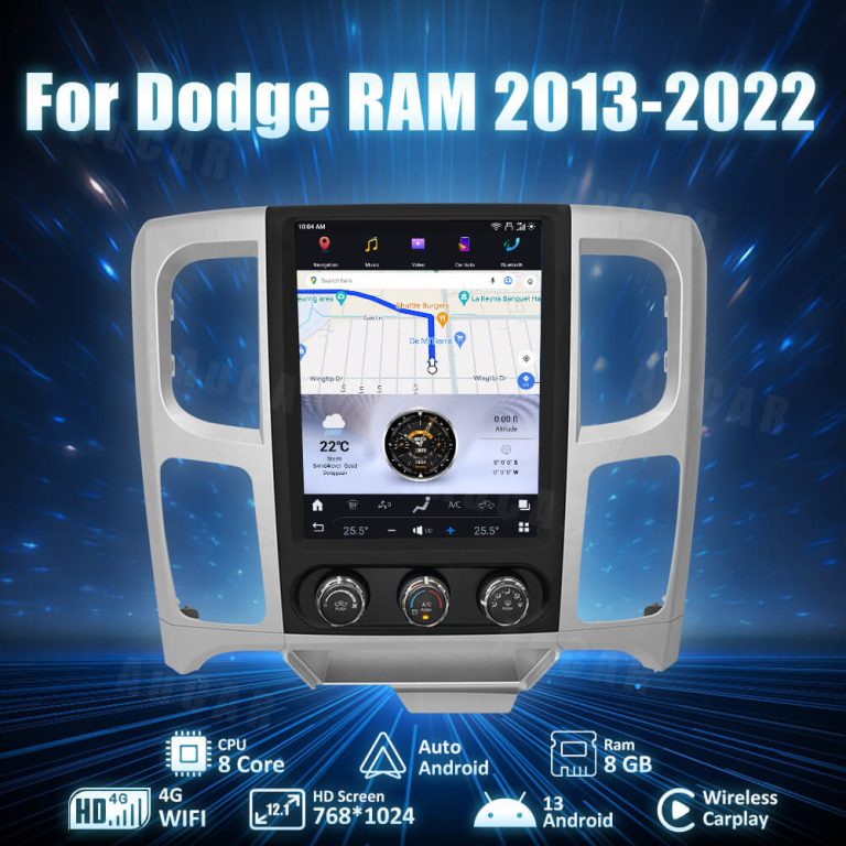 Aucar's Best Tesla Android 13 Aucar Dodge Ram 2013-2022 Android Module ...