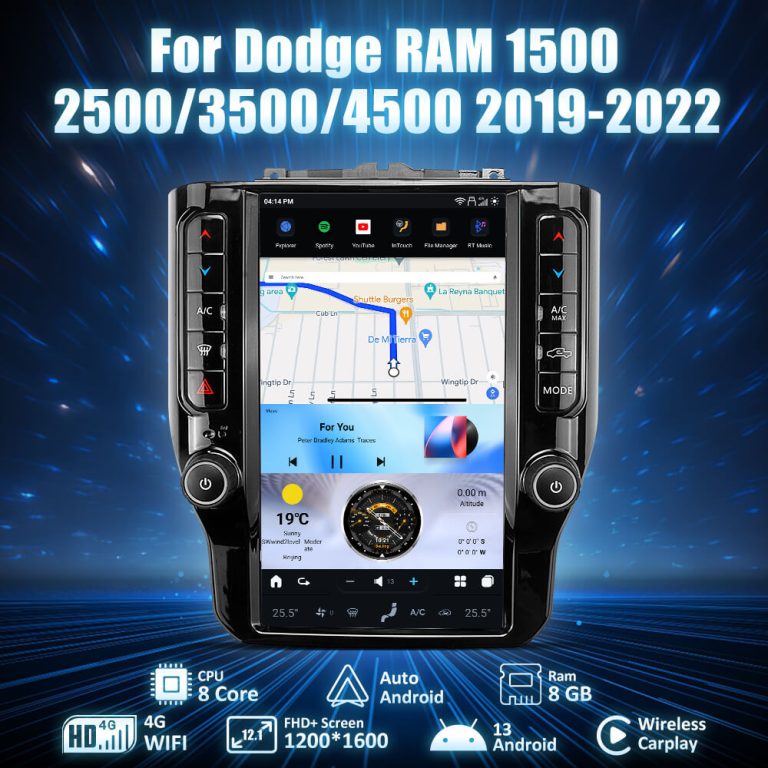 Aucar's Best Tesla Android 13 Aucar Dodge RAM 1500/2500/3500/4500 2019 ...