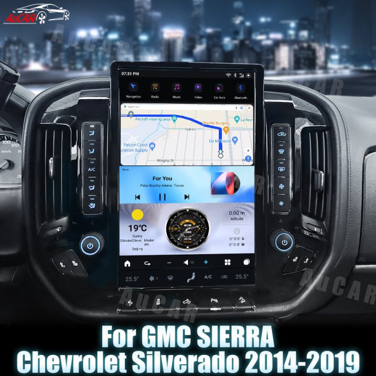 AuCar Tesla Android 14.5″ Car Radio For Chevrolet Silverado GMC Sierra ...