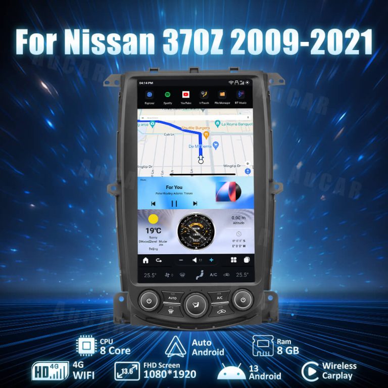 AUCAR Android 13.6“ Tesla Android System Car Radio Multimedia GPS ...