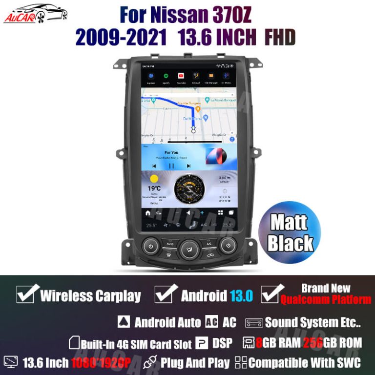 AUCAR Android 13.6“ Tesla Android System Car Radio Multimedia GPS ...