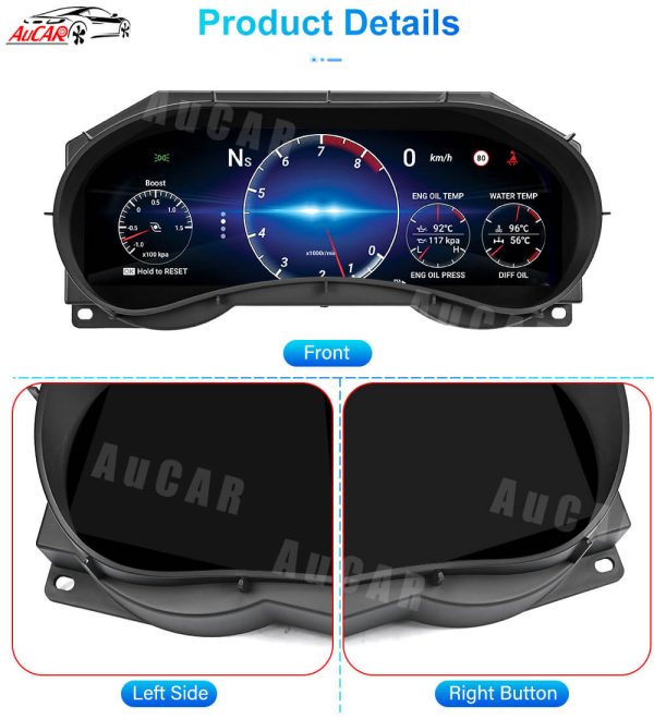 AuCAR Linux Instrument Cluster for Infiniti Q50 Q60 2014-2023 LCD ...